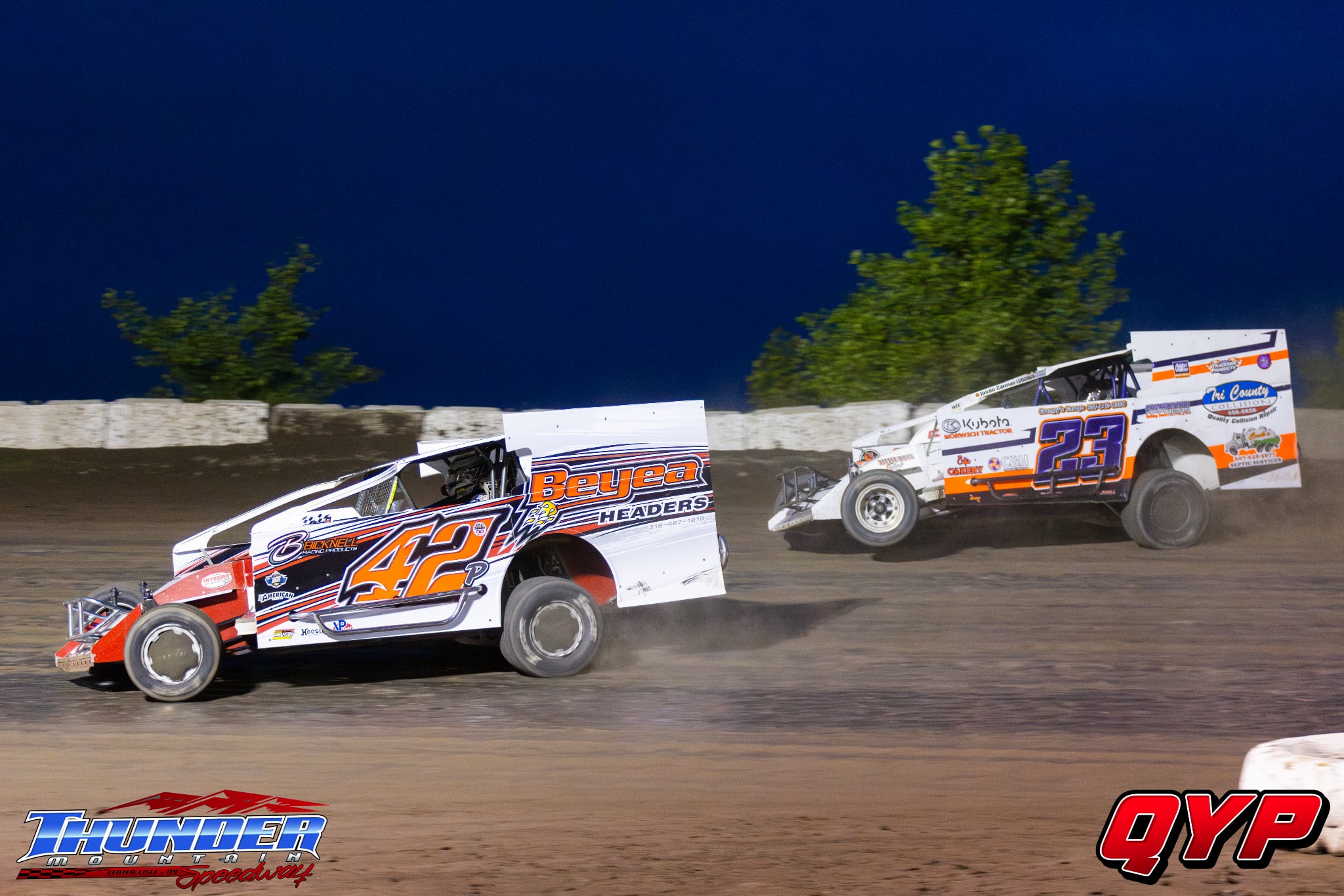 A Race for the Ages; Loucks Beats Zacharias by .02 at Thunder Mountain | Thunder Mountain Speedway